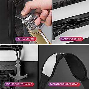 ROCKBROS Soft Cooler Bag Insulated Waterproof 30 CAN Large Cooler Bag Leak Proof Beach Bag with Cooler for Camping Picnic Fishing Boating Golf