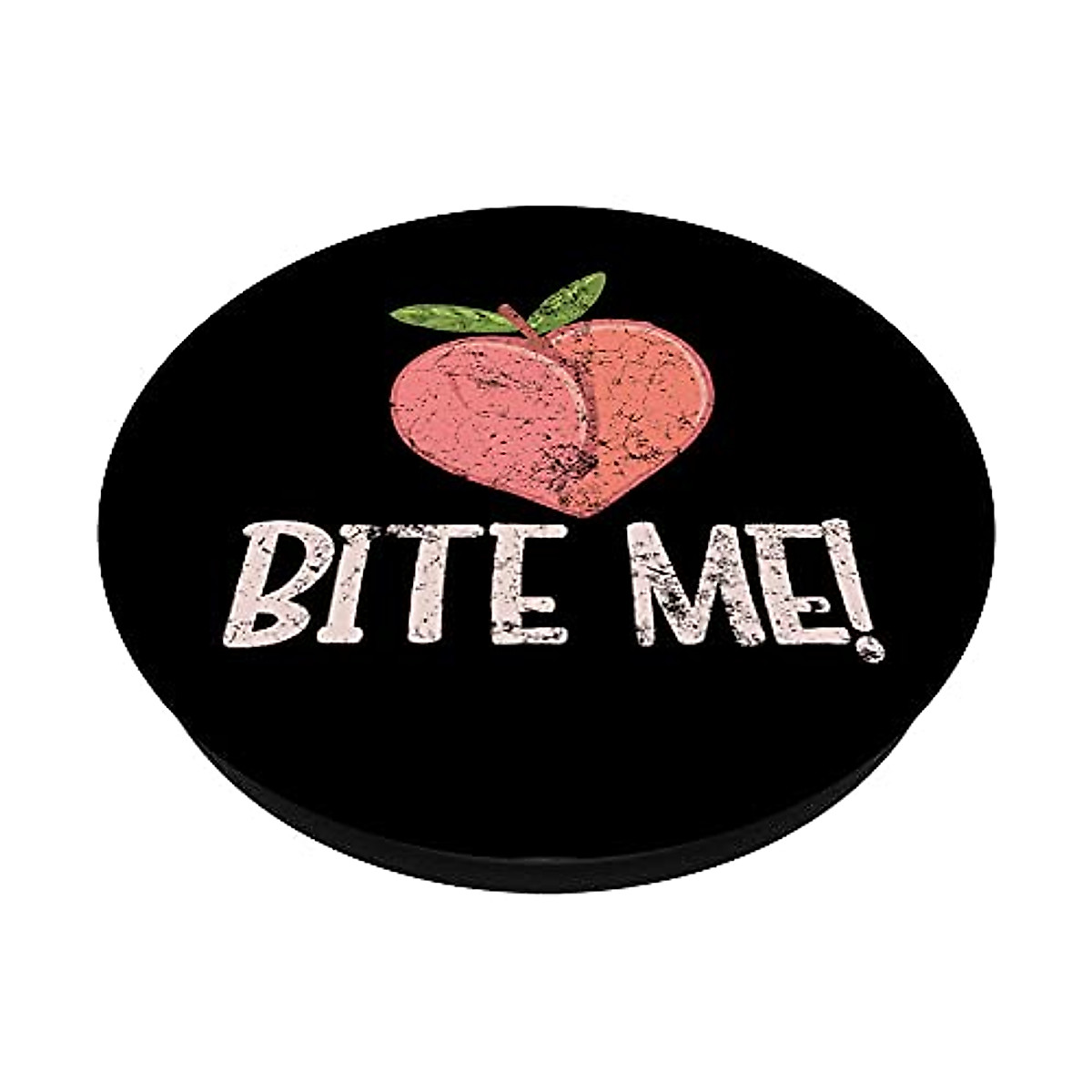 Peach Bite Me Fruit Summer Peachy Humor PopSockets Swappable PopGrip