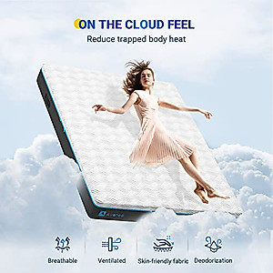 Avenco King Mattress, King Size Memory Foam Mattress in a Box, 10 Inch Gel-Infused King Bed Mattress with Plush Cover, Ultimate Comfort & Supportive CertiPUR-US & ISPA Certified