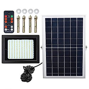 Outdoor Street Lamp For Home Outdoor Light Waterproof Solar Powered Remote Control Flood Light Garden Yard