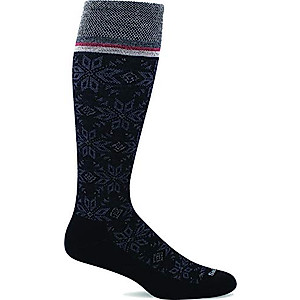 Sockwell Women's Winterland Moderate Graduated Compression Sock, Black - S/M
