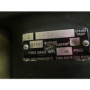 Spirax Sarco 57064 Steam Trap 2" FT-30