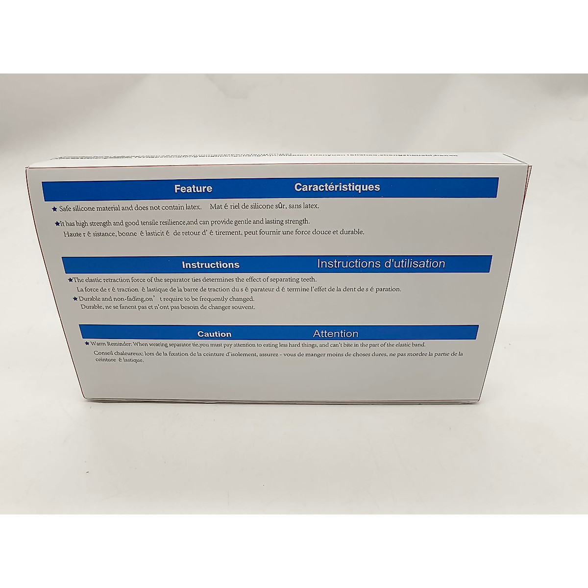 1000pcs/bag Dental Orthodontic Separator Bulk Pack Elastic Orthodontic Separate Ties