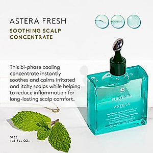 Rene Furterer Head Spa ASTERA Soothing Concentrate, Pre-Shampoo Soothing Scalp Treatment, - Soothe Sensitive Scalps - Mint & Eucalyptus - Paraben & Silicone-Free - 1.6 oz.