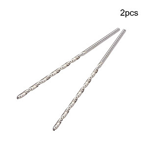 Auniwaig 2pcs Extra Long Twist Drill Bits, HSS Straight Round 4.5mm Shank Twist with 160mm Length Drill Bit Drilling Tool for Wood Plastic and Aluminum