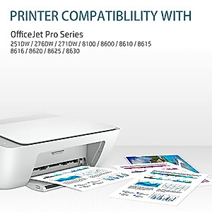 951XL 950XL Ink Cartridges 5-Pack, Replacement for HP 950 951 Ink Cartridges Combo Pack to use with HP OfficeJet Pro 8600 OfficeJet Pro 8610 OfficeJet Pro 251dw 276dw 8100 8620 8625 8630 Printer