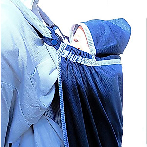 RoSK Sun Shade for Strollers Sun Cover for Baby, UV Block Cape for Stroller,car Seat and Baby Carrier (Navy)