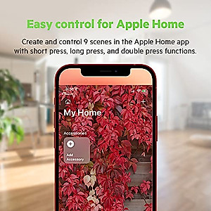 Wemo Stage Scene Controller with Thread - Smart Home Remote Control for Apple HomeKit Automation - Bluetooth Controller for Smart Switch, Smart Home Lighting, Smart Home Products - Smart Light Switch