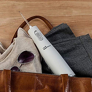 Waterpik WF02 Cordless Express Water Flosser and Replacement Plaque Seeker Tips Pack of 2 for Implants and Dental Work, Battery Operated, Portable & Waterproof