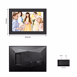 SAIWAN 10.1 Inch Smart WiFi Digital Picture Frame 1280x800 IPS Touch Screen Digital Photo Frame, Auto-Rotate, Built in 32GB Memory, Share Moments Instantly via Free App or Email from Anywhere