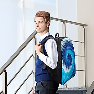 Acvbaty Tie Dye School Backpack for Boys, Classic Cute Kids Backpack Set with Lunch Box Pencil Case, Aesthetic Lightweight School Bookbag Set for Teen Boy Elementary High School Student