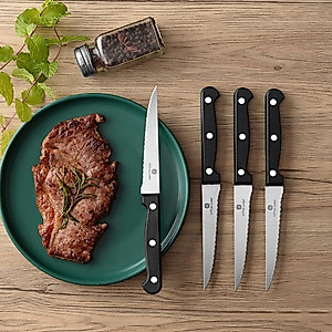 Little Chef Steak Knives Steak Knife Set - Premium Stainless Steel Steak Knives set of 6
