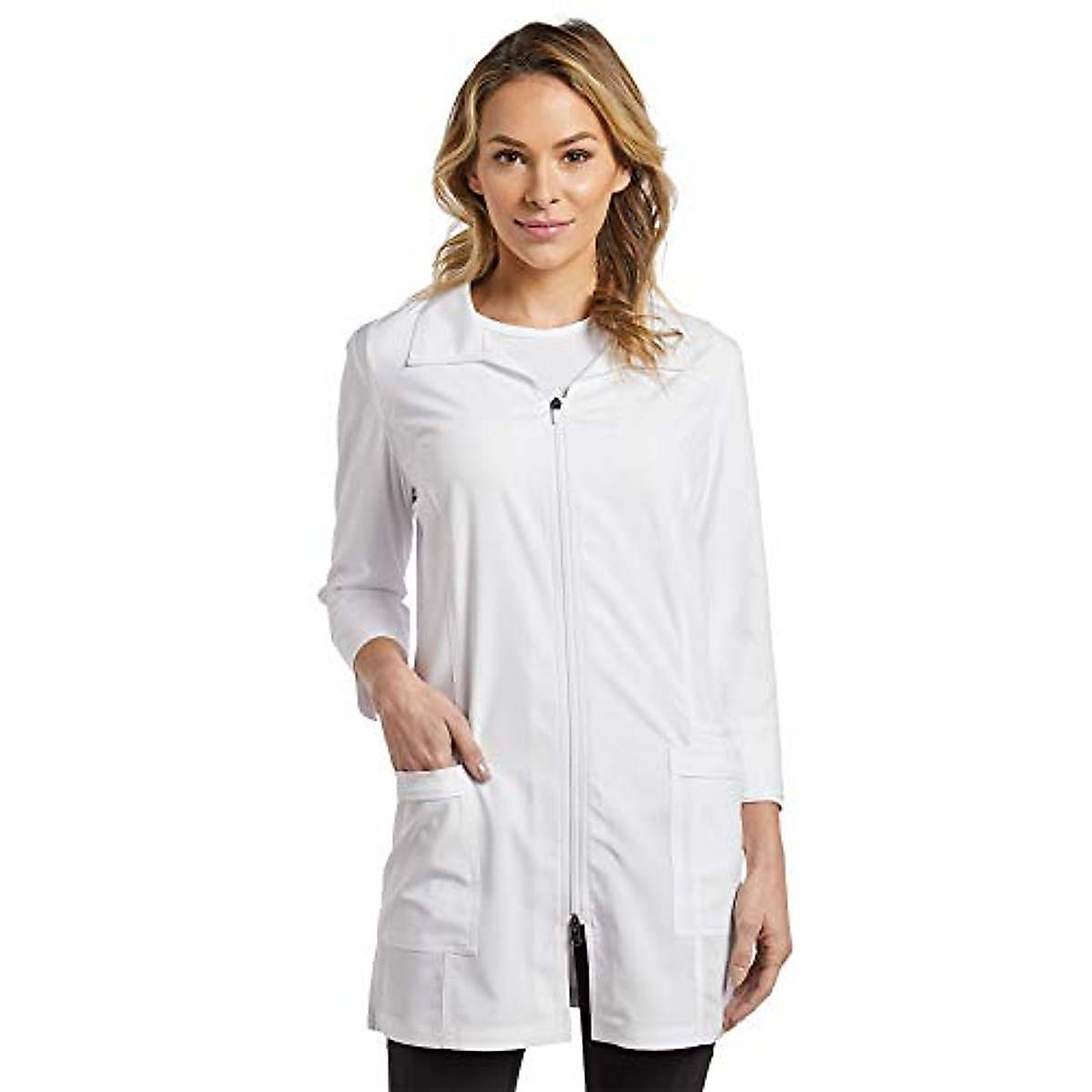 White Cross Fit Women's 2417 Lab Coat-White-Small