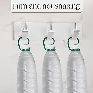 Wesiti 2 Pack Wall Mounted Coat Rack, Floating Door Wall Coat Rack with Retractable Hooks Aluminum Space Saving Hangers Hook Rail for Entryway Bathroom Hat Towel