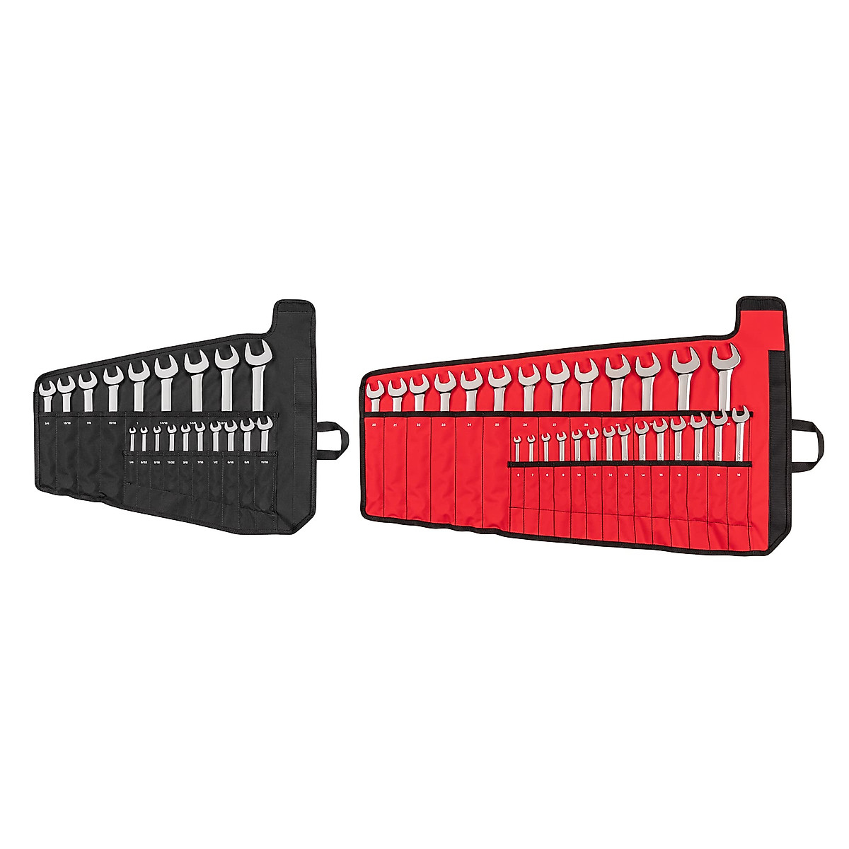 TEKTON Combination Wrench Set with Pouch, 46-Piece (1/4-1-1/4 in., 6-32 mm) | WCB94303