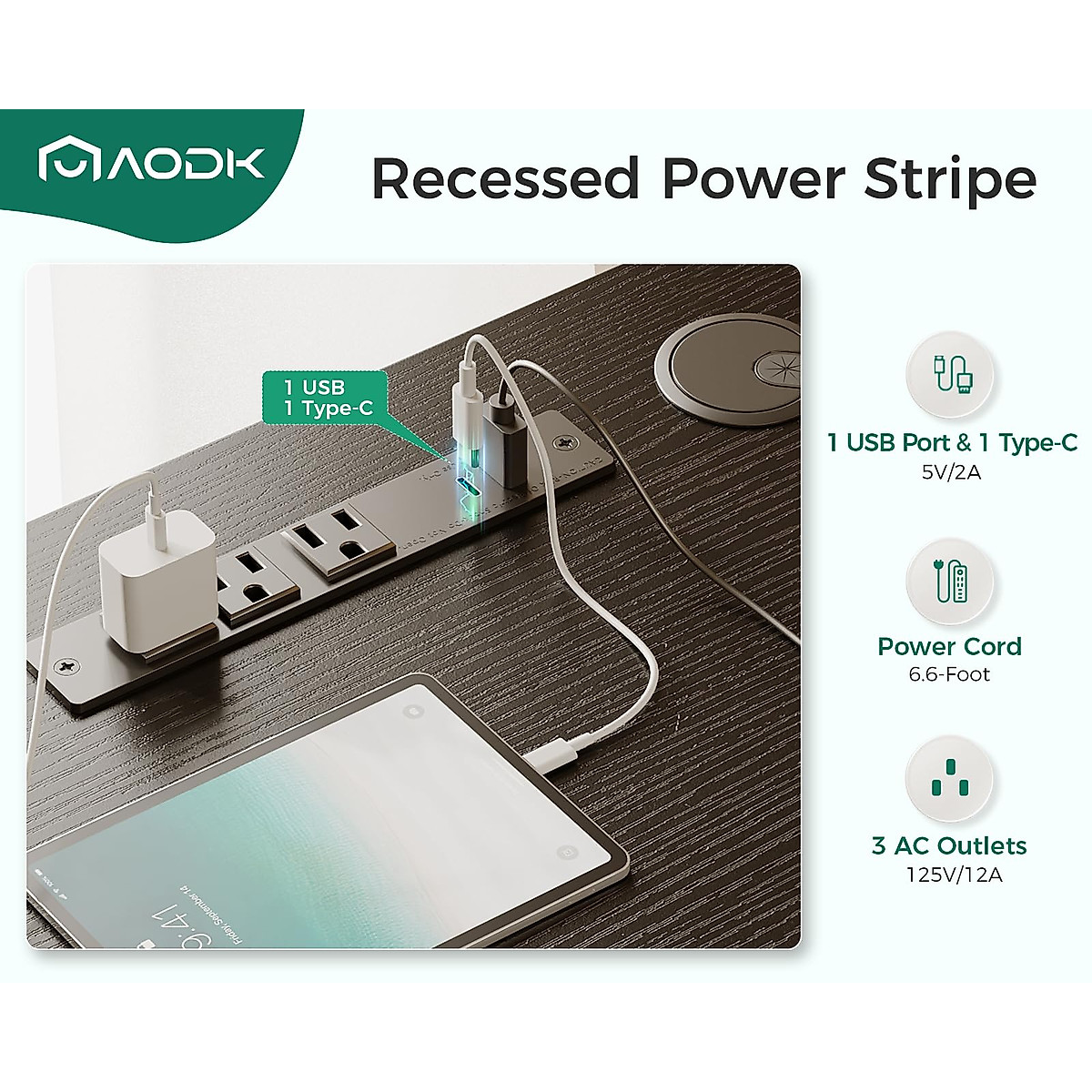 AODK 48 Inch Gaming Desk with Fabric Drawers & Power Outlets, Computer Desk with Storage Shelves & CPU Stand, Gamer Table, Writing Study Desk with Type-C & USB, Small Desk for Bedroom, Black