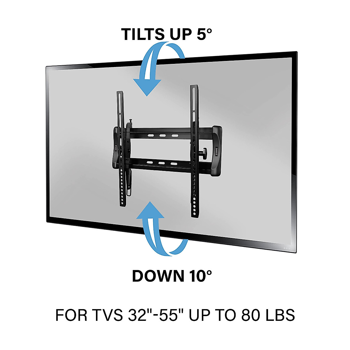 Made for Amazon Universal Tilting TV Wall Mount for 32-55" TVs and Compatible with Amazon Fire TVs