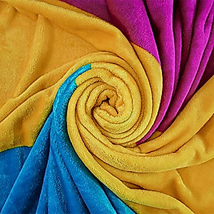 Pansexual Pride Super Plush Blanket - 50x60 Soft Throw Blanket - Perfect for Cuddle Season!