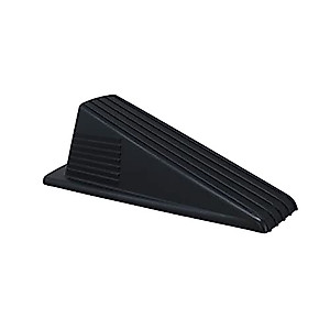 Shepherd Hardware 3762E Heavy Duty Jumbo Hard Plastic Door Wedge, 1-Pack, Black
