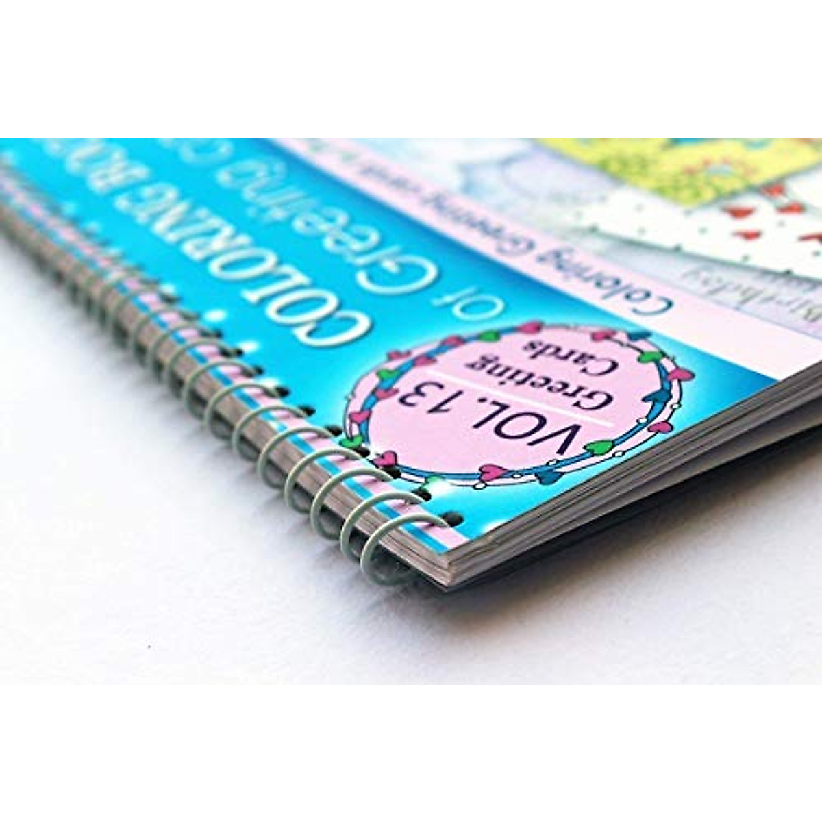 Coloring book of greeting cards: 24 handmade foldable cards to color | Premium Handmade Paperback Spiral Bound Coloring Book | Art and Sip Party, DIY Kit, Party favor | Easy & fun drawings to color