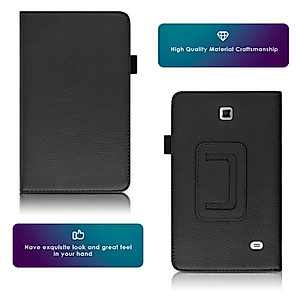 DETUOSI Slim Case for Samsung Galaxy Tab 4 7.0" 2014 (SM-T230/T231/T235), Ultra Thin Lightweight Folio Folding PU Leather Full-Body Protective Tablet Book Cover + Multi-Angle Stand + Magnetic Closure
