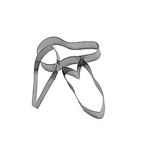 AK ART KITCHENWARE Gum Paste Flower Making Tools Flower-de-luce Petal Veiner Stainless Steel Petal Leaf Cutters Gum Paste Flower Molds Veining Mold for Wedding Cake Decorating Supplies