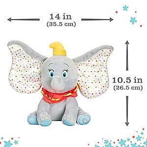 Disney Baby Dumbo Animated Plush Elephant with Flapping Ears, Music and Lights