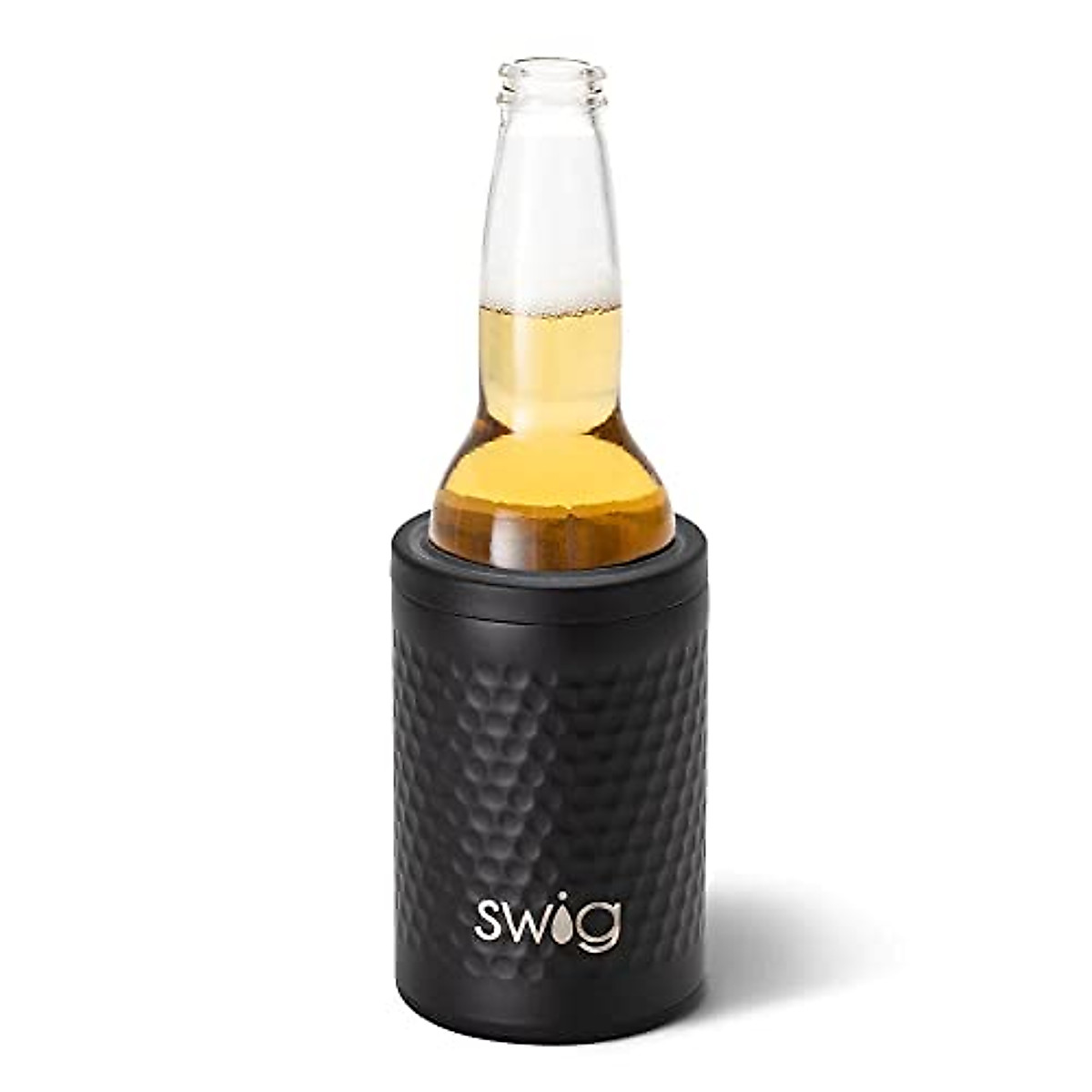 Swig Life Standard Can + Bottle Cooler, Stainless Steel, Dishwasher Safe, Triple Insulated Can Sleeve for Standard Size 12oz Cans or Bottles (Blacksmith)