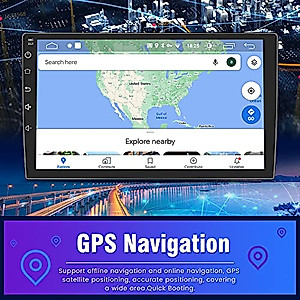 Android 10.0 [2GB+32GB] Car Radio Compatible for GMC Acadia Savana Chevrolet Silverado Avalanche, 10 Inch Touch Screen with GPS/FM/WiFi/USB, Support SWC, Wireless Carplay/Wired Android Auto