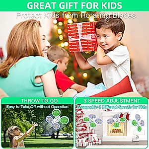 PATIKUIN Drones for Kids RC Mini Drone with LED Lights for over 8 years old Boys and Girls Beginners, RC Helicopter Quadcopter with Five Cool Light Effects, Auto Hovering, 3D Flip, Remote Control Headless Mode, Circumflight and Emergency Paddle Stop