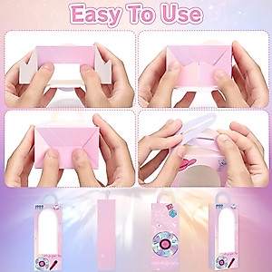 buersur 24PCS Cute Party Favors Boxes - Cute Pink Theme Gift Boxes Candy Boxes Tote Boxes Goodie Bag for Girls and boys Fill Up the Birthday Gift Bags (12 Pattern)