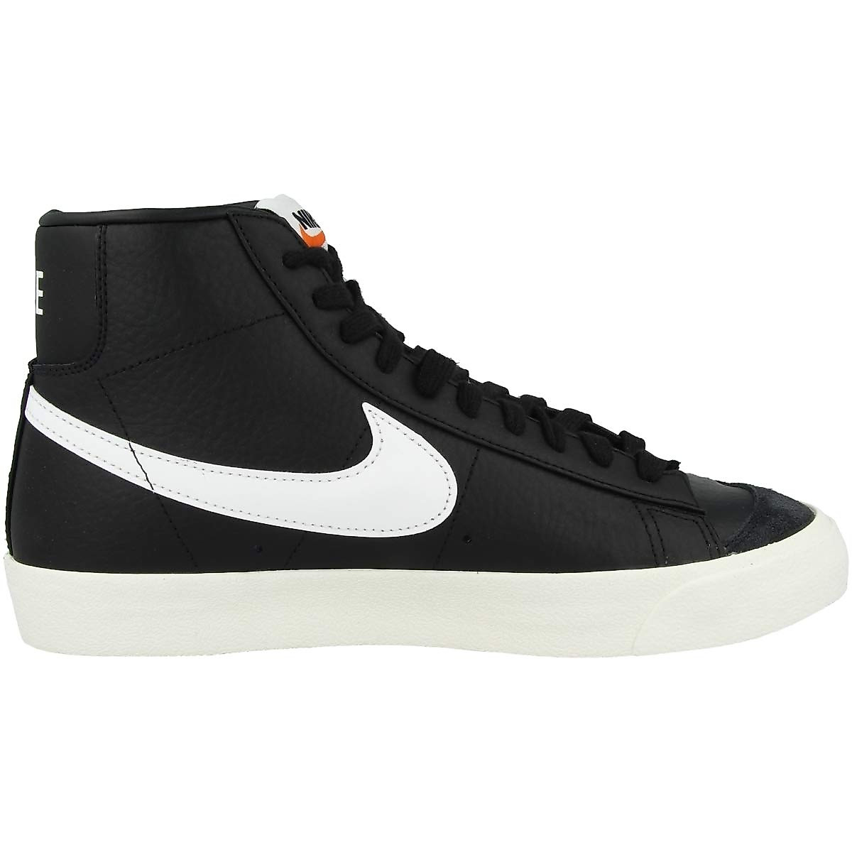 Nike Men's Basketball Shoe, Black White Sail Team Orange, 14 US