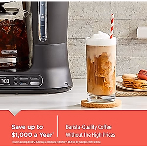 BLACK+DECKER Split Brew 12-Cup Digital Coffee Maker, CM0122, Iced or Hot Coffee, Programmable, Quick Touch, 4-Hour Keep Warm