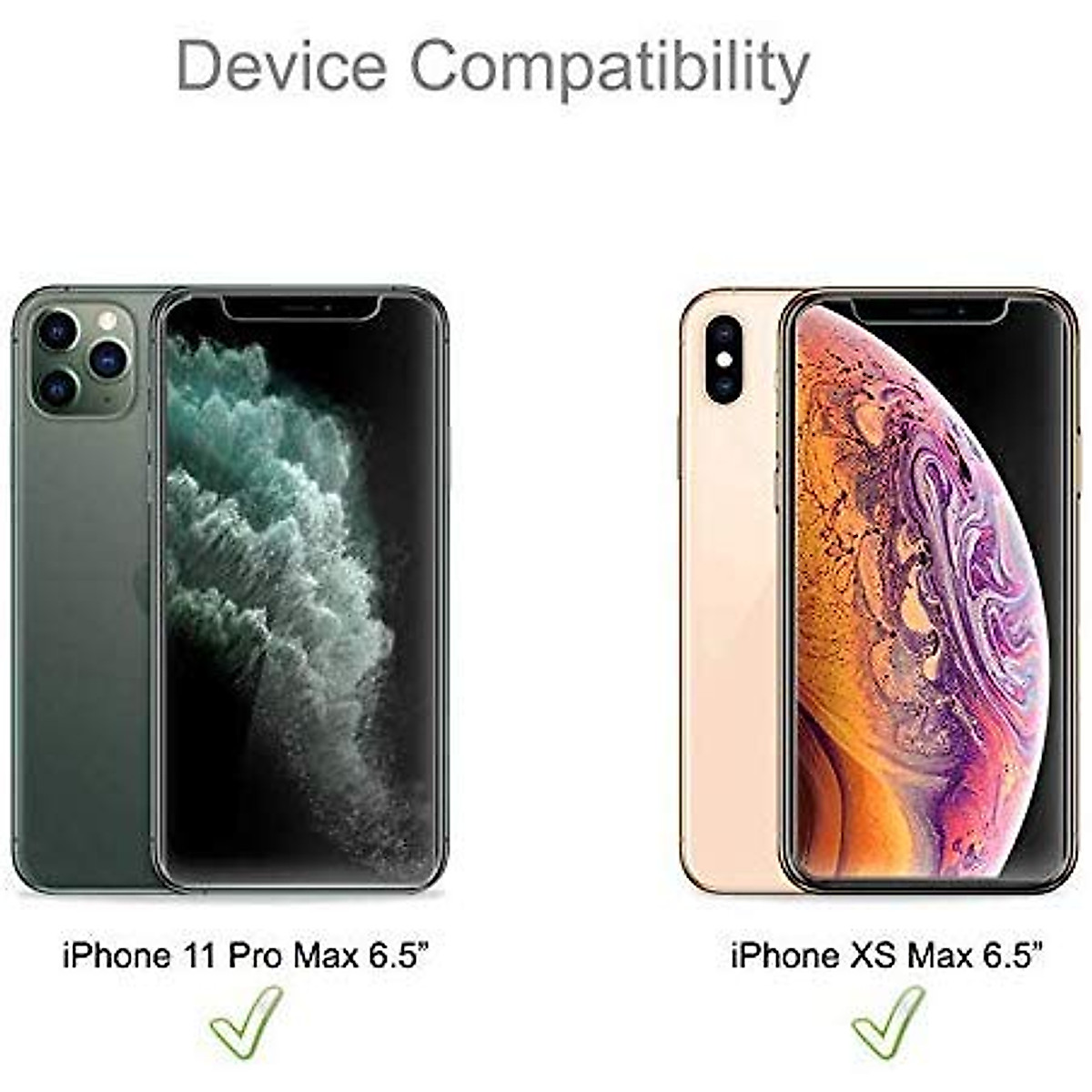 (2 Pack) Supershieldz Anti-Glare (Matte) Screen Protector Designed for iPhone 11 Pro Max and iPhone XS Max (6.5 inch) [Tempered Glass] Anti Fingerprint, Anti Scratch, Bubble Free