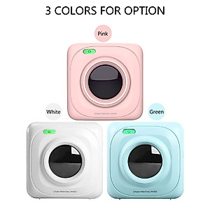 BISOFICE PAPERANG Pocket Printer BT Wireless Thermal Printer Portable Mobile Printer 200dpi for Photo Picture Receipt Memo Note Label Sticker Compatible with Android iOS Windows Mac