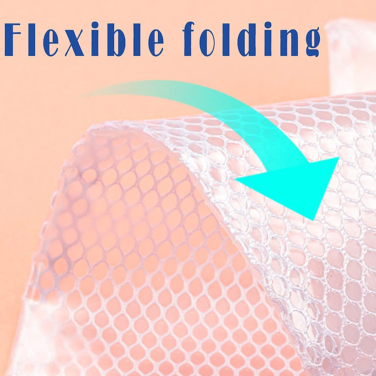 ZYHW Mesh Zipper Pouch, 16.9x12.4 in (5 Colors, 12 Packs), Plastic Zipper Bags, Waterproof Zipper Pouches for School Office Supplies, Puzzles, Board Games & Cross Stitch Projects