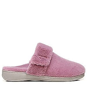 Vionic Adjustable Slipper With Orthotic Arch Support - Dusky Orchid - 7 Medium