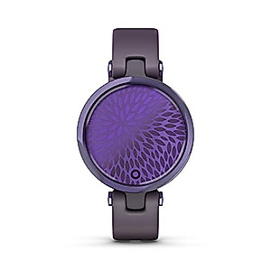 Garmin Lily™, Small Smartwatch with Touchscreen and Patterned Lens, Dark Purple , 1 inch