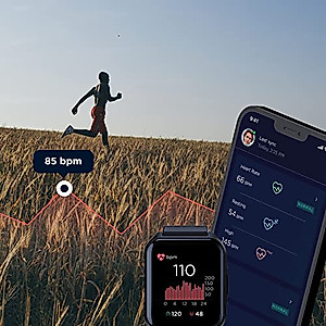 Motorola Moto Watch 70 - Health and Fitness Smartwatch for Every Day Wear, Advanced Health Features, Up to 10 Days Battery Life - Compatible with Android and iOS, Phantom Black