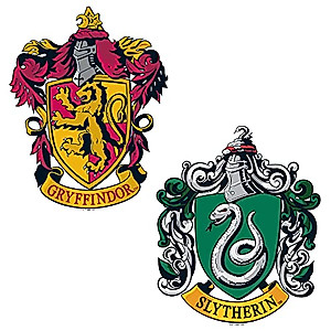 Harry Potter House Crests Sticker Pack Die Cut Vinyl Large Deluxe Stickers Variety Pack - Laptop, Water Bottle, Scrapbooking, Tablet, Skateboard, Indoor/Outdoor - Set