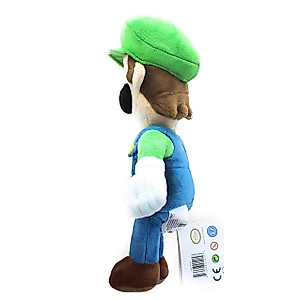 Little Buddy Super Mario All Star Collection 1415 Luigi Stuffed Plush, 10",Multi-Colored