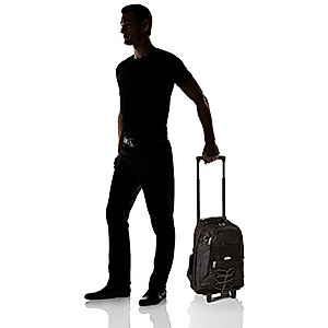 Everest Wheeled Backpack, Black, One Size