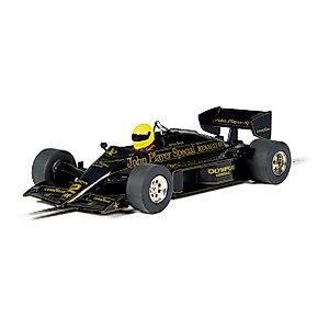 Scalextric Lotus 97T John Player Special Ayrton Senna 1:32 Slot Race Car C4234,Black & Gold