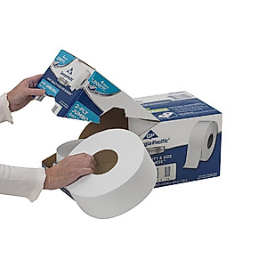 Georgia-Pacific Professional Series Jumbo Jr. 2-Ply Toilet Paper by GP PRO (Georgia-Pacific), 2172114, 1000 Feet Per Roll, 4 Rolls Per Case