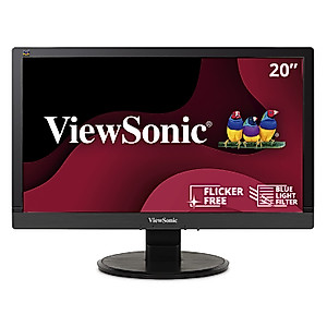 ViewSonic VA2055SA 20in 1080p LED Monitor with VGA (Renewed)