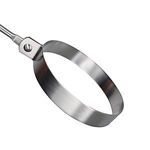 Excelity 4 Sets Stainless Steel Fried Egg Shaper Poachers Pancake Ring Mold for Kitchen Cooking Breakfasts Tools