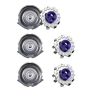 Set of 3 Double Blades Shaving Head for Phillips Norelco SH50/52 HQ8 HQ9 PT720 PT724 PT730 AT810 AT830 HQ6090 7800XL HQ8160 Aquatec,3000, 5000,Precision Razors