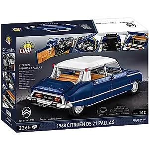 COBI Cars 1:12 Scale 1968 Citroën DS 21 Pallas Vehicle