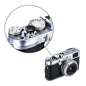 JJC Camera Soft Release Button, Shutter Button for Fuji Fujifilm X-T5 X-T4 X-T3 X-T30 X-T30 II X-T20 X-PRO3 X100V X100F X-E4 X-E3 Sony RX1R II RX10 IV III Leica M10 M9 Nikon Df F3