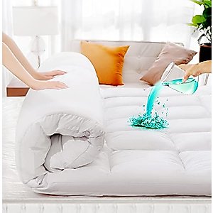 JTE Extra Thick Mattress Topper Queen, Cooling Pillow top Mattress Pad, Waterproof Mattress Protector with 8-21 Inch Deep Pocket